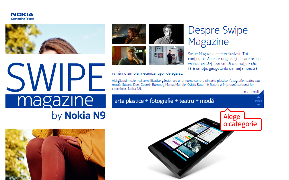 SWIPE Magazine by Nokia N9 – cea mai nouă revistă online de lifestyle