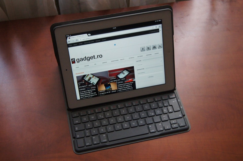 Tastatură bluetooth Logitech Solar Keyboard Folio - mini-review