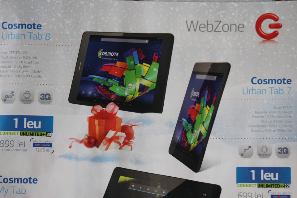 Noi tablete sub brandul Cosmote: Urban Tab 7 și Urban Tab 8