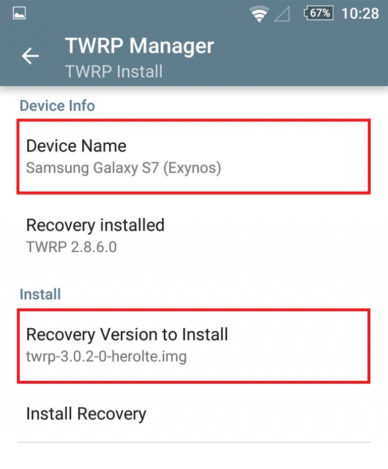 Instalează custom recovery TWRP pe Samsung Galaxy S7 Exynos