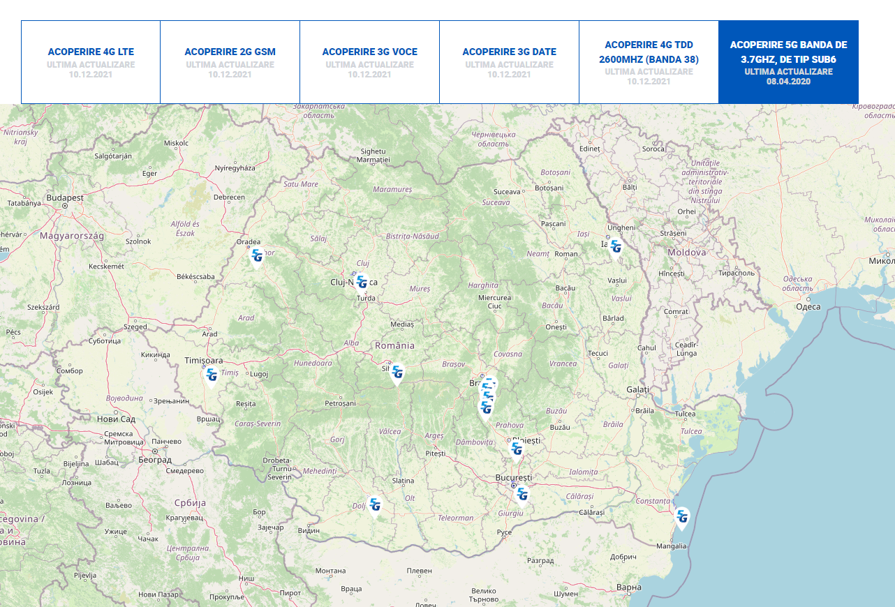 Cum arată harta României legat de acoperirea în 4G și 5G de la Digi ...