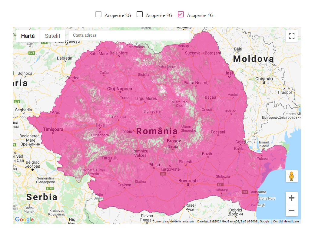 Cum arată harta României legat de acoperirea în 4G și 5G de la Digi ...