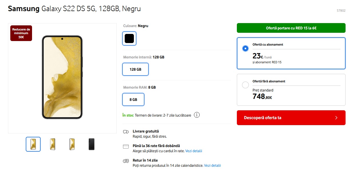 Vodafone lansează „pachetul de portare” EasyTech, unul ce vine cu abonament 5G nelimitat la 6 ...