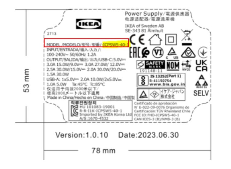 IKEA recheamă încărcătorul USB ÅSKSTORM 40W din cauza riscului de ...