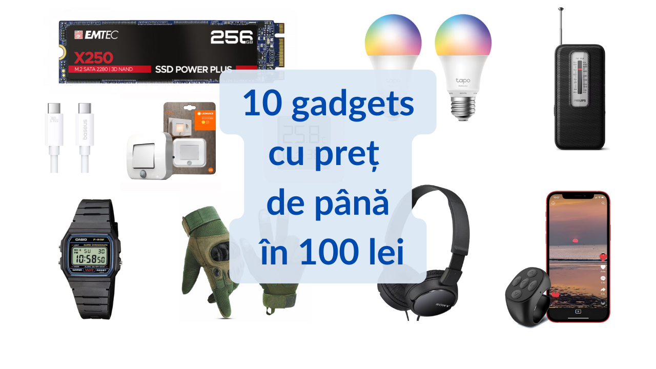 10 gadgets cu preț de până în 100 lei - Ep. 24 (inel pentru scroll pe ...