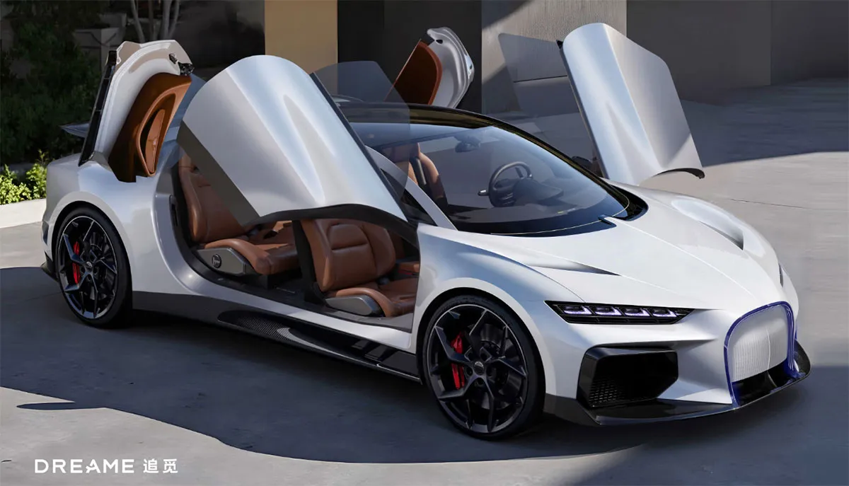 Dreame a prezentat primele imagini pentru un supercar electric inspirat ...
