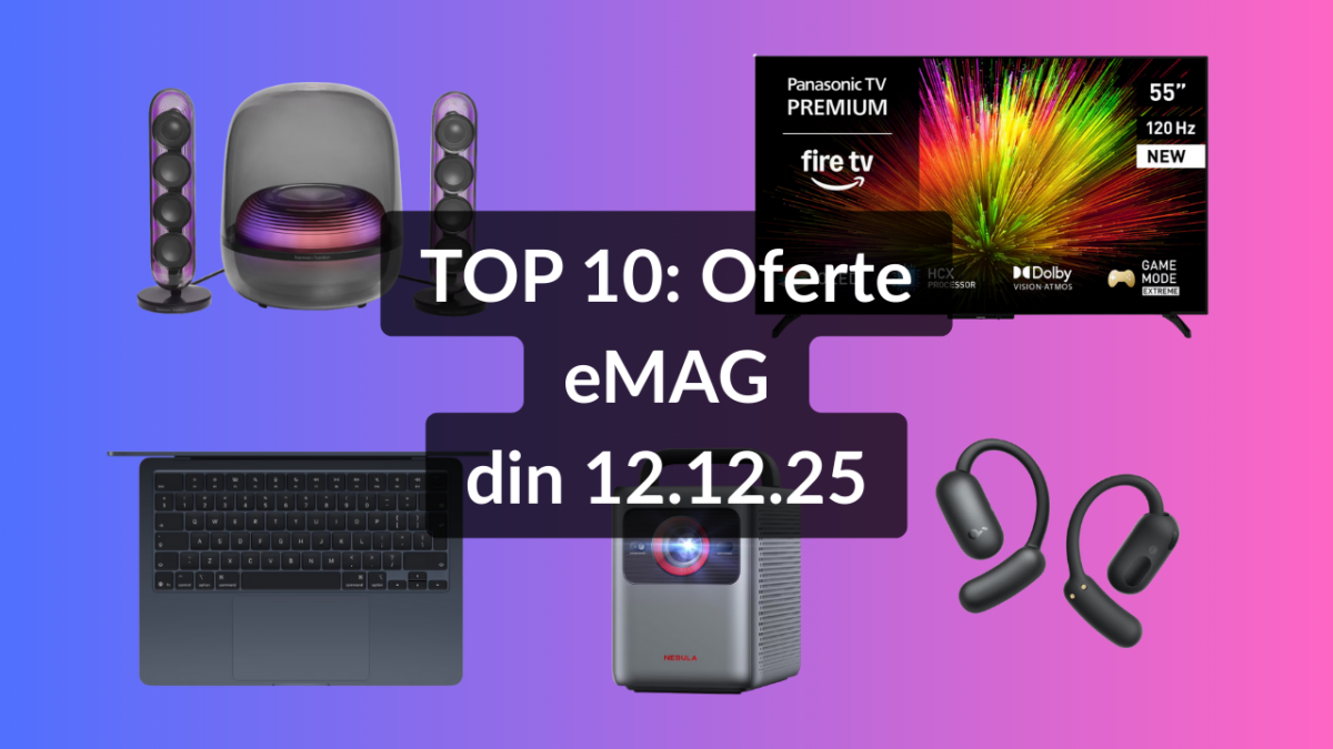 TOP 10: Oferte eMAG din 12.12.25 (televizor OLED Panasonic - model 2025 ...