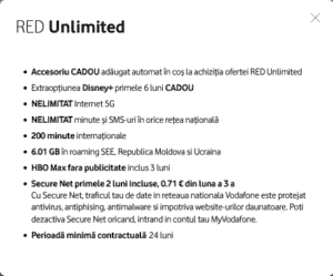 Vodafone Black Sales revine, iar la portare primiţi abonamentul RED ...